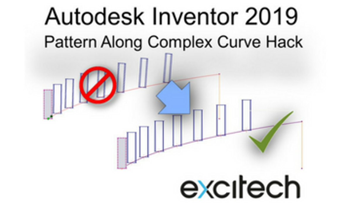 Autodesk Inventor 2019 – Pattern Along Complex Curve Hack | Symetri.us