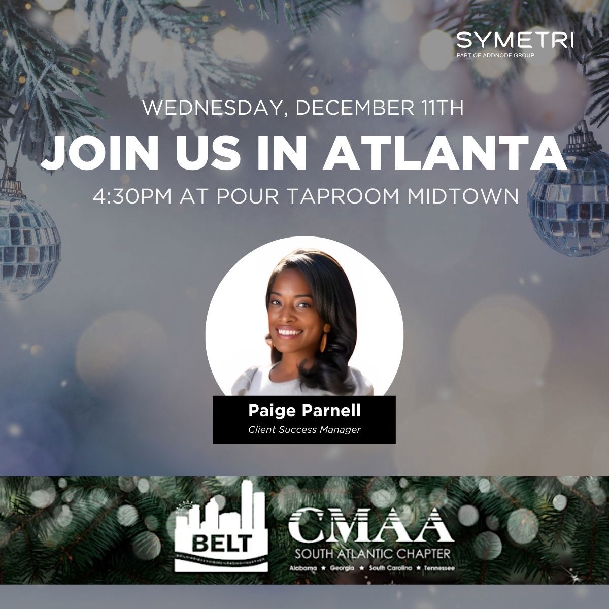 Join Symetri at BeltATL & CMAA Holiday Soirée in Atlanta! | Symetri.us